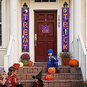 Halloween Door Decorations for Home Couplet Outdoor Hanging Banner Party Decoration Curtain Couplet Halloween Festival Supplies