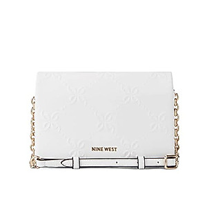 NINE WEST Dixie Mini Crossbody Flap, Optic White
