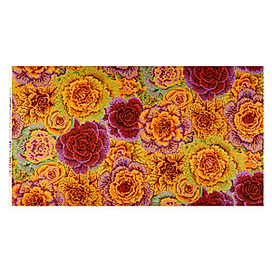 Kaffe Fassett Collective for FreeSpirit Brassica Orange, Fabric by the Yard