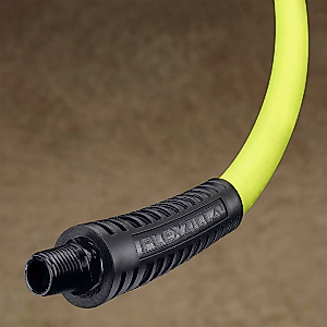 Flexzilla Air Hose, 3/8 in. x 35 ft., 1/4 in. MNPT Fittings, Heavy Duty, Lightweight, Hybrid, ZillaGreen - HFZ3835YW2