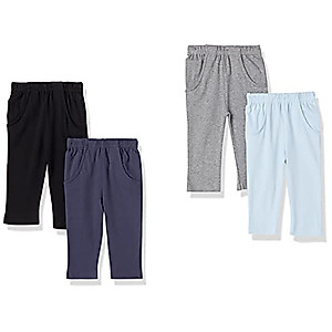 Luvable Friends Unisex Baby Cotton Pants, Boy Solid, 0-3 Months