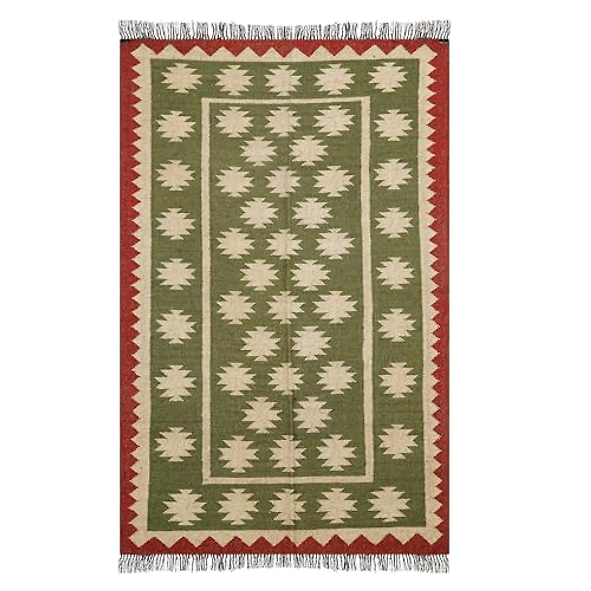 Handmade Wool Jute Area Rug for Bedroom Living Room,Custom Size, Kilim Rug Boho Jute Rug (10x14 feet)