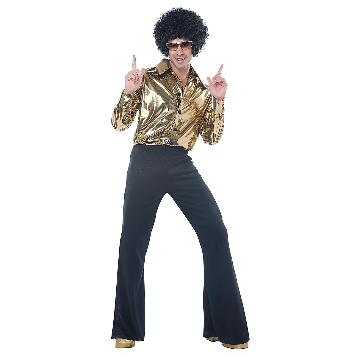 California Costumes MENS Disco King Adult Sized, Gold, Large US