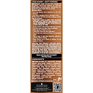 Schwarzkopf Color Ultime Hair Color Cream, 4.6 Macadamia Brown (Packaging May Vary)