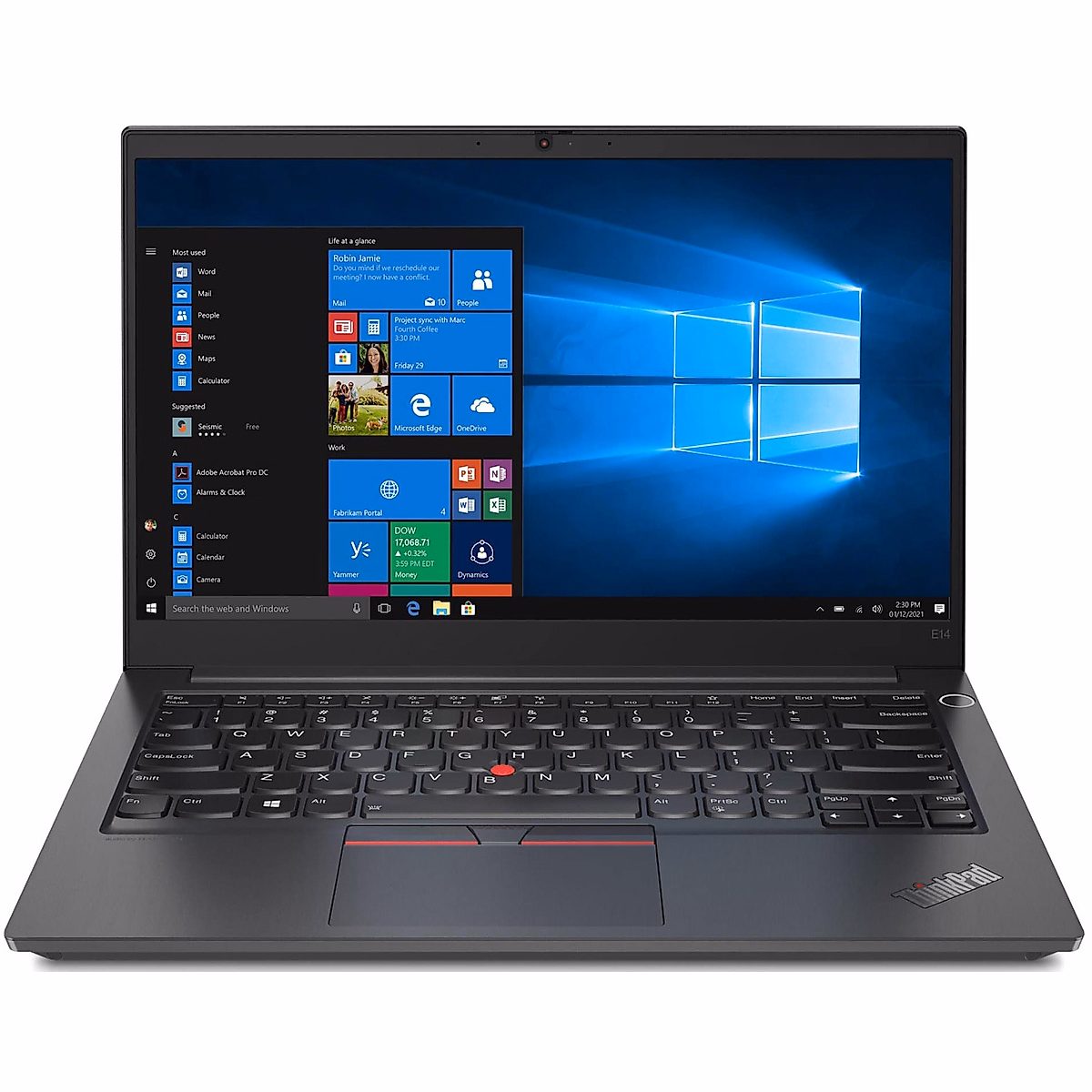 Lenovo ThinkPad E14 Gen 3 14.0" FHD IPS Business Laptop (AMD Ryzen 7 5700U 8-Core 1.80GHz, 16GB RAM, 512GB PCIe SSD, AMD Radeon, WiFi 6, BT 5.2, RJ-45, HD Webcam, Win 10 Pro) with Dockztorm Dock