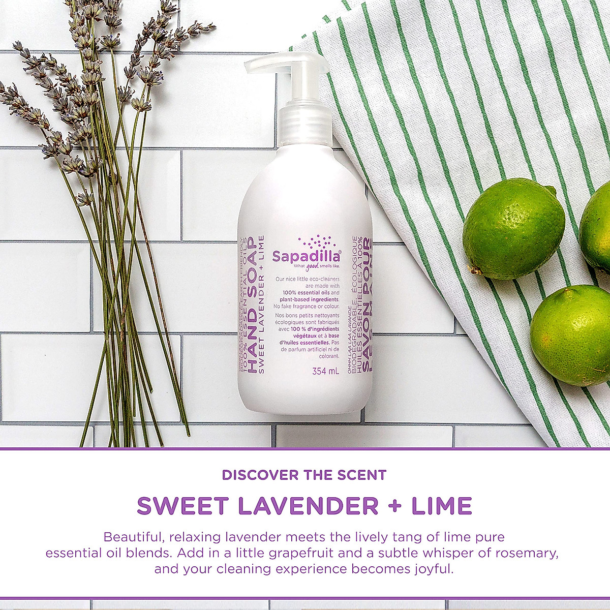 Sapadilla Liquid Hand Soap - Three Scent Variety - Made with 100% Pure Essential Oil Blends, Cleansing & Moisturizing, Aromatic & Fragrant Hand Soap, Plant Based, Biodegradable, 12 Ounce, (Pack of 3)