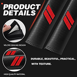 2 PCS Seatbelt covers for Dodge Accessories Seat Belt Pad Compatible for Dodge Charger Durango Challenger Journey Seat Belt Covers for Adults Car Seat Belt Cover Seat Belt Cushion Leather Seat Belt