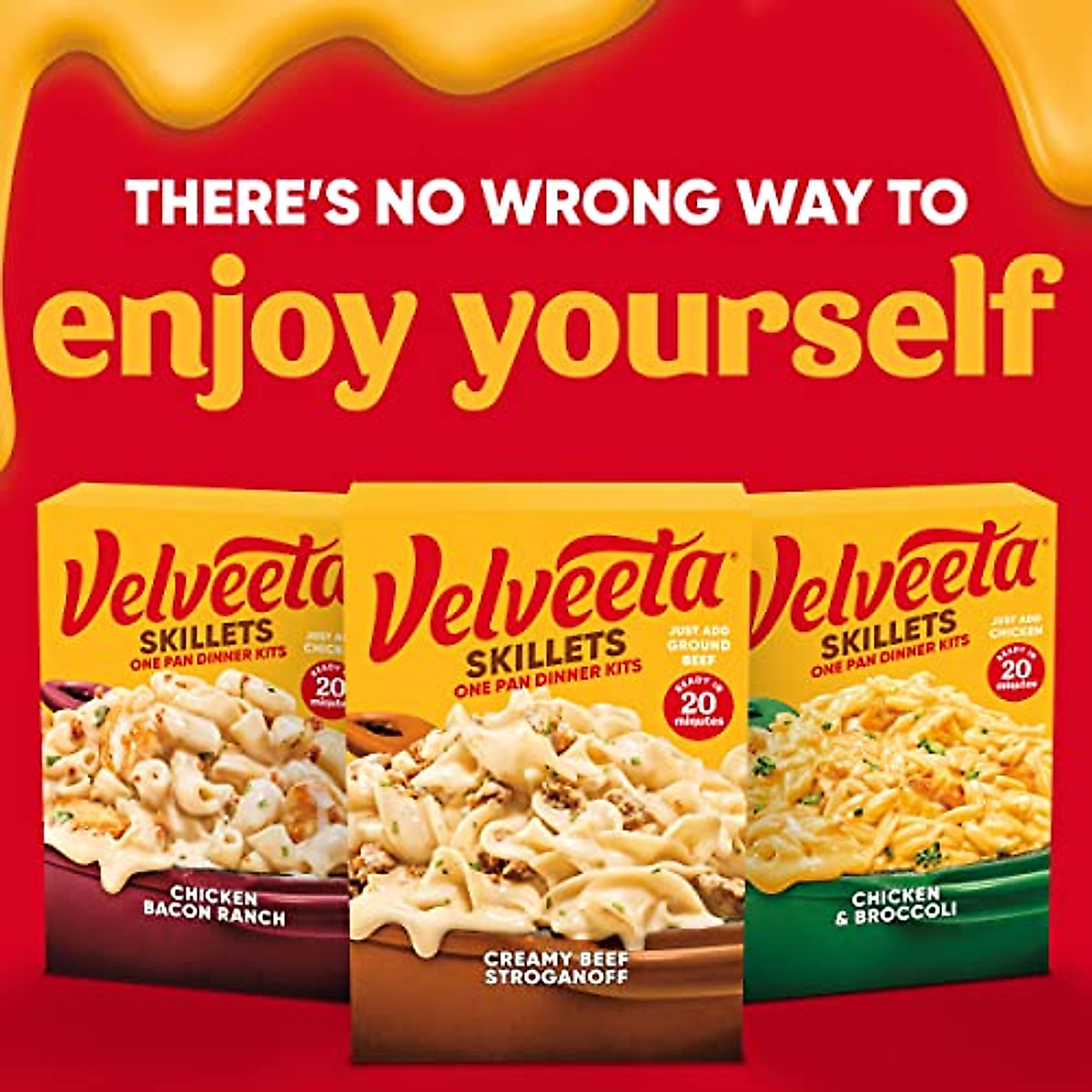 Velveeta Skillets Creamy Beef Stroganoff One Pan Dinner Kit with Cheese Sauce (Pasta & Seasonings, 11.6 oz Box)