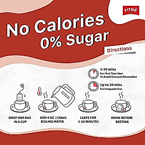 FITNE Original Herbal Tea Senna Infusion Healthy Wellness Beverage Natural Gentle Detox Cleanse No Calories Caffeine Free, 40 Tea Bags