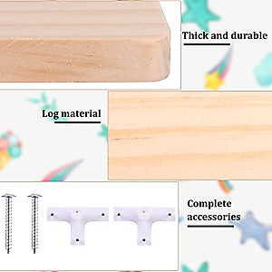 Haomian 2 Pcs Pink Cloud Shelves for Children’s Nursery Or Bedroom,Kids Nursery Room Shelves,Floating Bedroom Baby Book Shelf Storage Shelf, Cloud Floating Wooden Shelf Wall Decoration