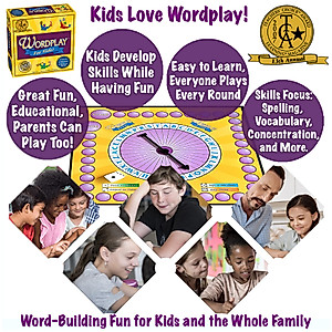 Wordplay for Kids — The Fast-Paced, Award-Winning Game Where Kids Race to Create Words — Fun & Educational for The Whole Family, Ages 6 & Up