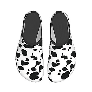 Dalmatian Print Pattern Water Shoes for Men Women Aqua Socks Barefoot Quick-Dry Beach Swimming Shoes for Yoga Pool Exercise Swim Surf