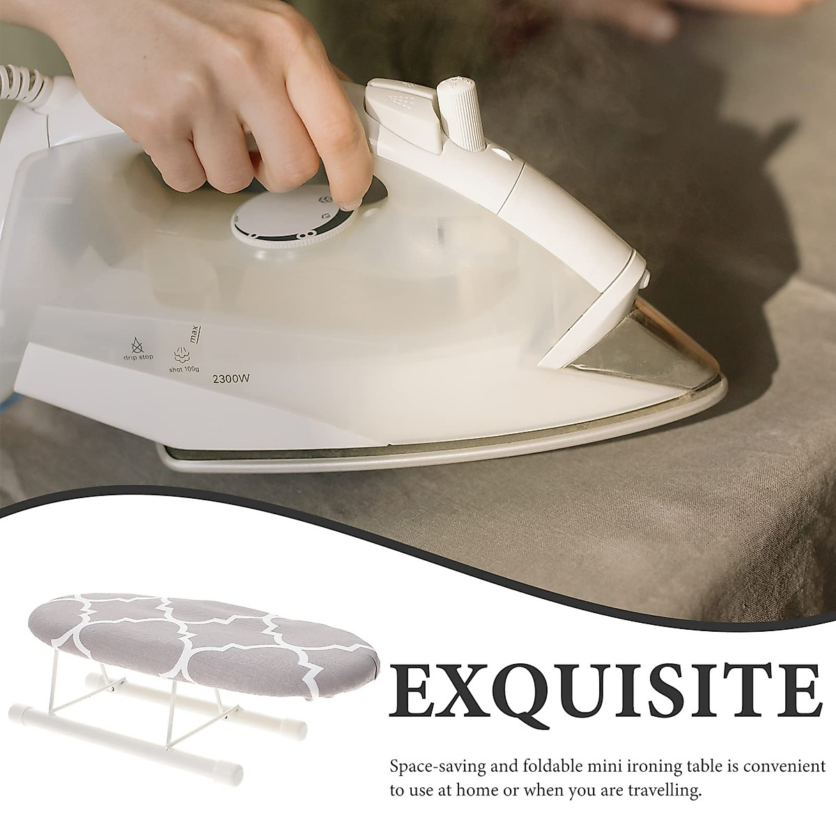 Zerodeko Wall Mounted Ironing Board Tabletop Portable Mini Ironing Board Sleeve Ironing Board Small Countertop Ironing Plate for Sewing Iron Ironing Desktop Accessories