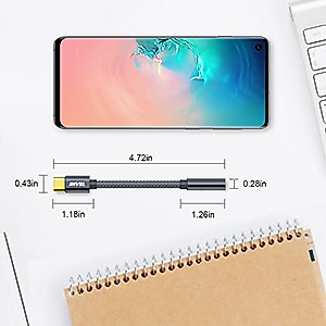 USB C to 3.5mm Jack Headphone Adapter, 2 Pack ENVEL Type C to Aux Audio Dongle Cable Compatible with iPhone 15 Pro Max Samsung Galaxy S23 S22 S21 S20 FE Ultra 5G,iPad Pro, Google Pixel 5/6/7