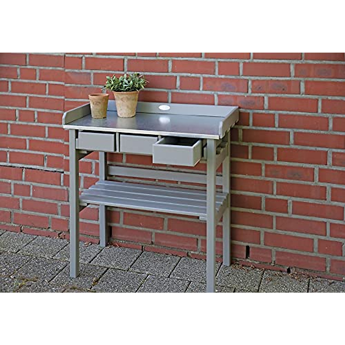 Esschert Design Garden Work Bench, Gray