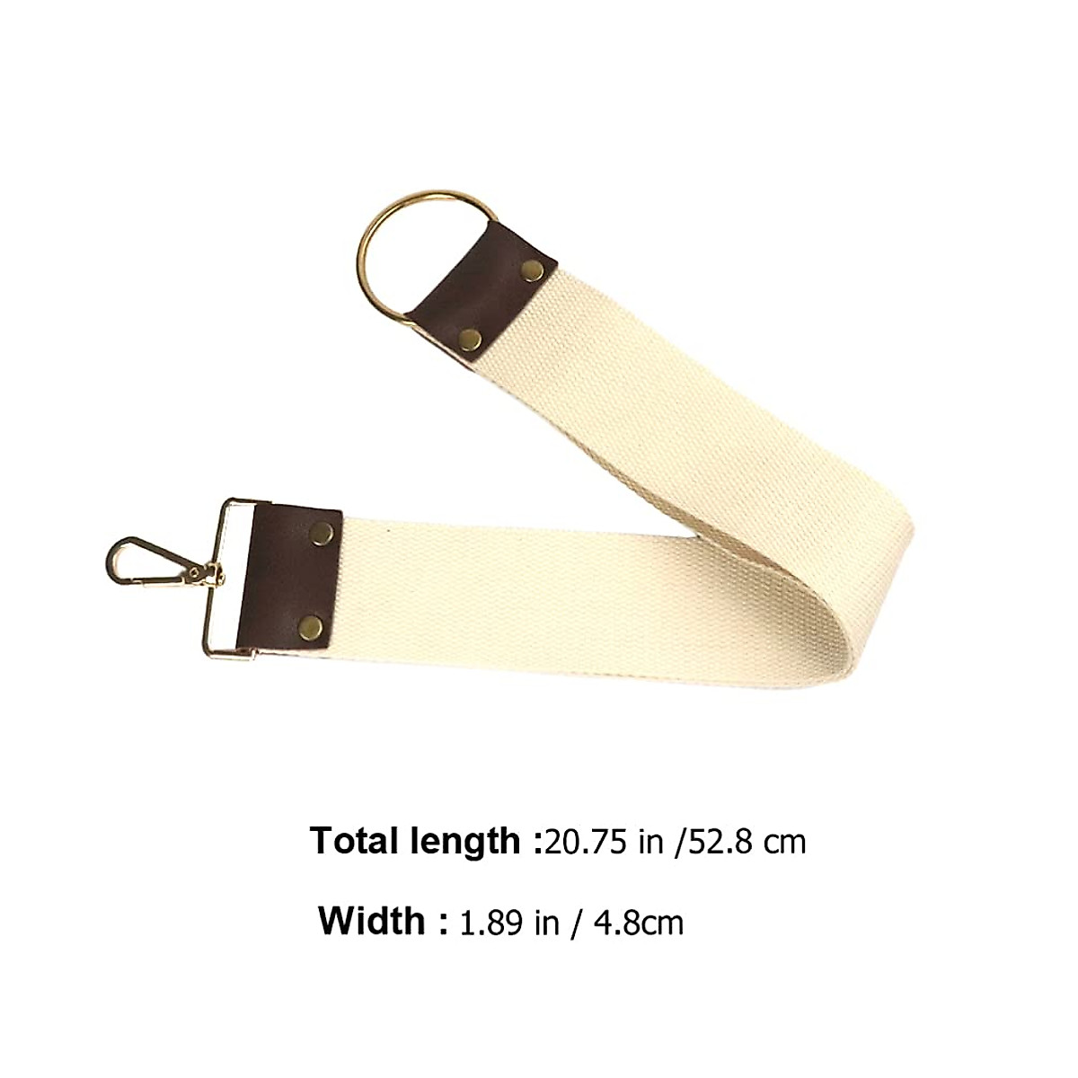 Razor Canvas Strop Sharpening Cloth Strop Sharpener Polishing Belt with Buckle Barber Shaver Polishing Cloth for Barber Shop