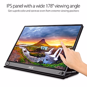 ASUS Zenscreen MB16AMT 15.6 inches Full HD Touch Screen W/Foldable Smart Case (Renewed)