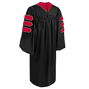 Gradwear Doctor of Theology Doctoral Gown - Academic Regalia (5'9"-5'11")