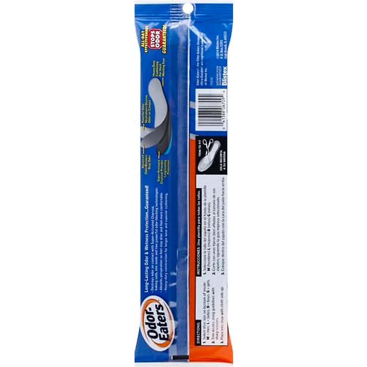 Odor-Eaters Ultra Durable, Heavy Duty Cushioning Insoles, 1 pair (Pack of 4)