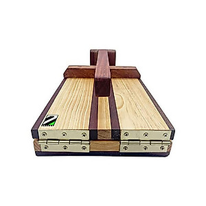 Zelvox Wooden Tortilla Multi-Press,"12 Inch", Serie 1,Corn Tortilla Press for Homemade, Empanadas, Tostones, Hallacas and More