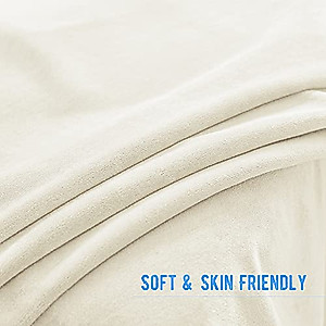 NICETOWN Ivory White Velvet Short Curtain 40 inches - Elegant French Door Curtain for Kitchen Window Light Blocking Luxury Curtain Panel for Nursery/Kids Bedroom Decor, W25 x L40, 1 Panel