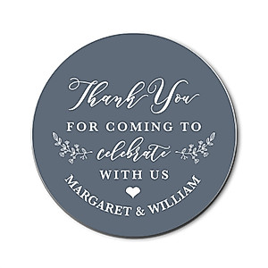 Wedding Thank You Stickers, Favor Stickers, Custom Thank You Labels, Personalized Thank You Stickers, Welcome Bag Sticker, F9:15