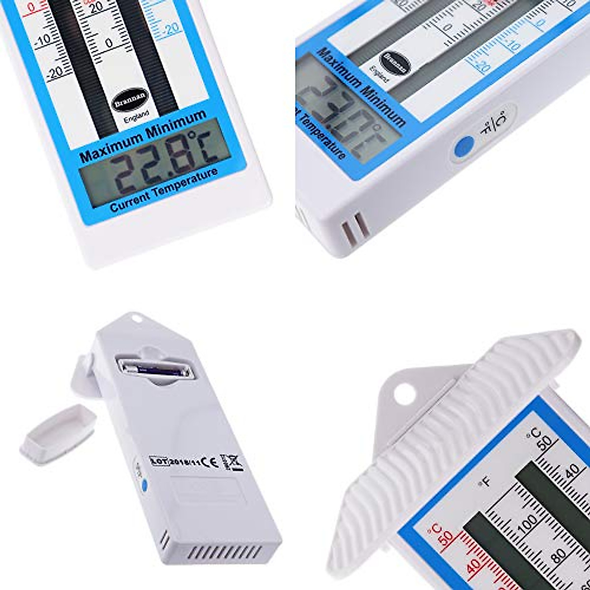 Digital Greenhouse Thermometer - Max Min Thermometer for Greenhouse or Garden Maximum and Minimum Temperatures Indoor Outdoor Greenhouse Accessories