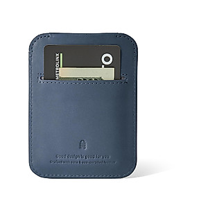 Distil Union Wally Sleeve | Minimalist Genuine Leather Slim Wallet & Credit Card Holder | MagLock Pocket, Pull-Tab Access, RFID Shielding