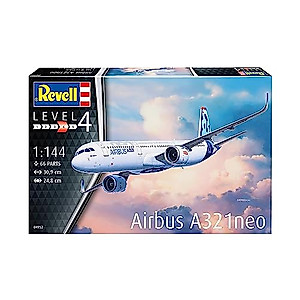 Revell RV04952 1:144-Airbus A321 Neo Plastic Model kit, Multi-Color