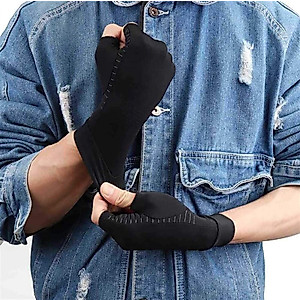 XJXJ Gaming Gloves Silicone Grip Anti-Slip Anti-Sweat Stoma Breathable Design Perfect Comfortable Fitting,Anti Arthriti. dr arthritis gloves (Size : L)