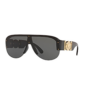 Versace Man Sunglasses Black Frame, Dark Grey Lenses, 0MM