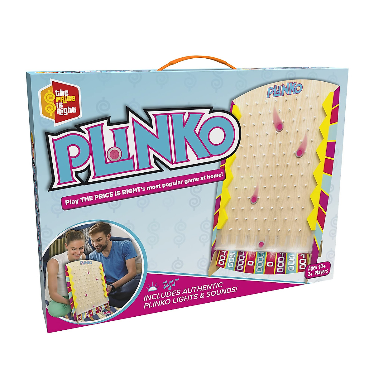 Buffalo Games - The Price is Right - Plinko - Favorite Gameshow on Tabletop - Disc Dropping Fun - Great for Game Night - Ages 8 and Up