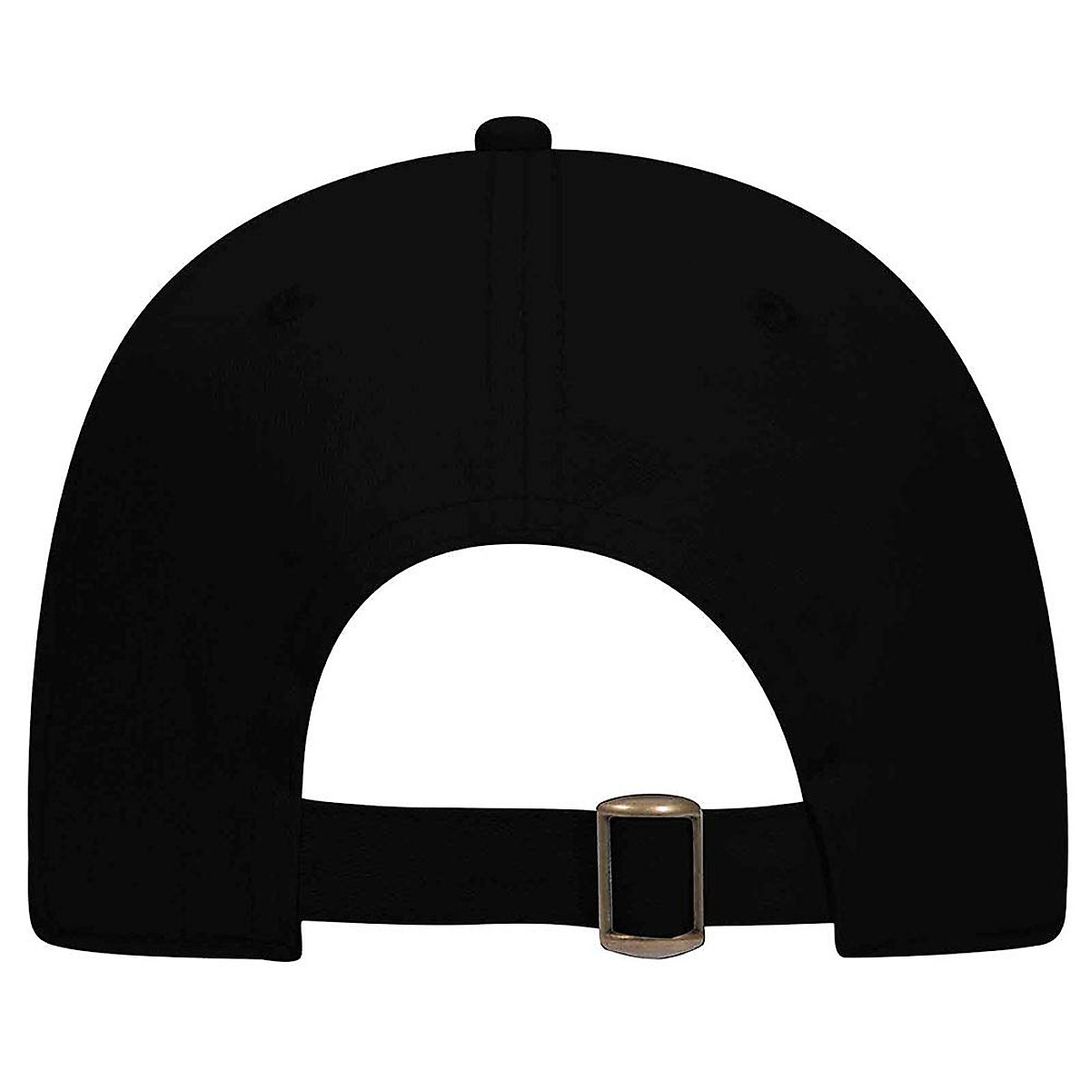 iZZYZX White Alphabet Embroidered Patch 6 Panel Low Profile Dad Hat - Black T