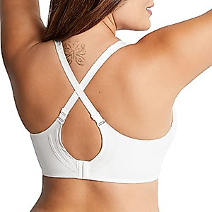 Bali Women's Comfort Revolution Wirefree, Soft Touch Ultimate Wireless Support Bra, White