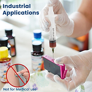 SANANTS 20ml Independent Packing Industrial Adhesive is Applied Through Plastic Tubing with Dispensing Head and Sealing Caps for Engineered Fluid，Glue Applicator and Refilling (Pack of 5)