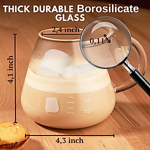 Erlenmeyer Flask Mug - Beaker Coffee Mug with Measurements - Borosilicate Thick Durable Glass 16.9oz (500mL) Capacity - Great Gift for Anyone who Loves Science & Chemistry