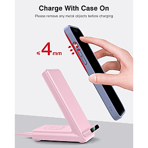 Wireless Charging Station,3 in 1 Wireless Charging Stand Made for Apple Watch Ultra 9 8 7 6 SE 5 4 3,Fast Wireless Charger Made for iPhone 15/Plus/Pro Max/14/13/12/11/X,for AirPods Pro(with Adapter)