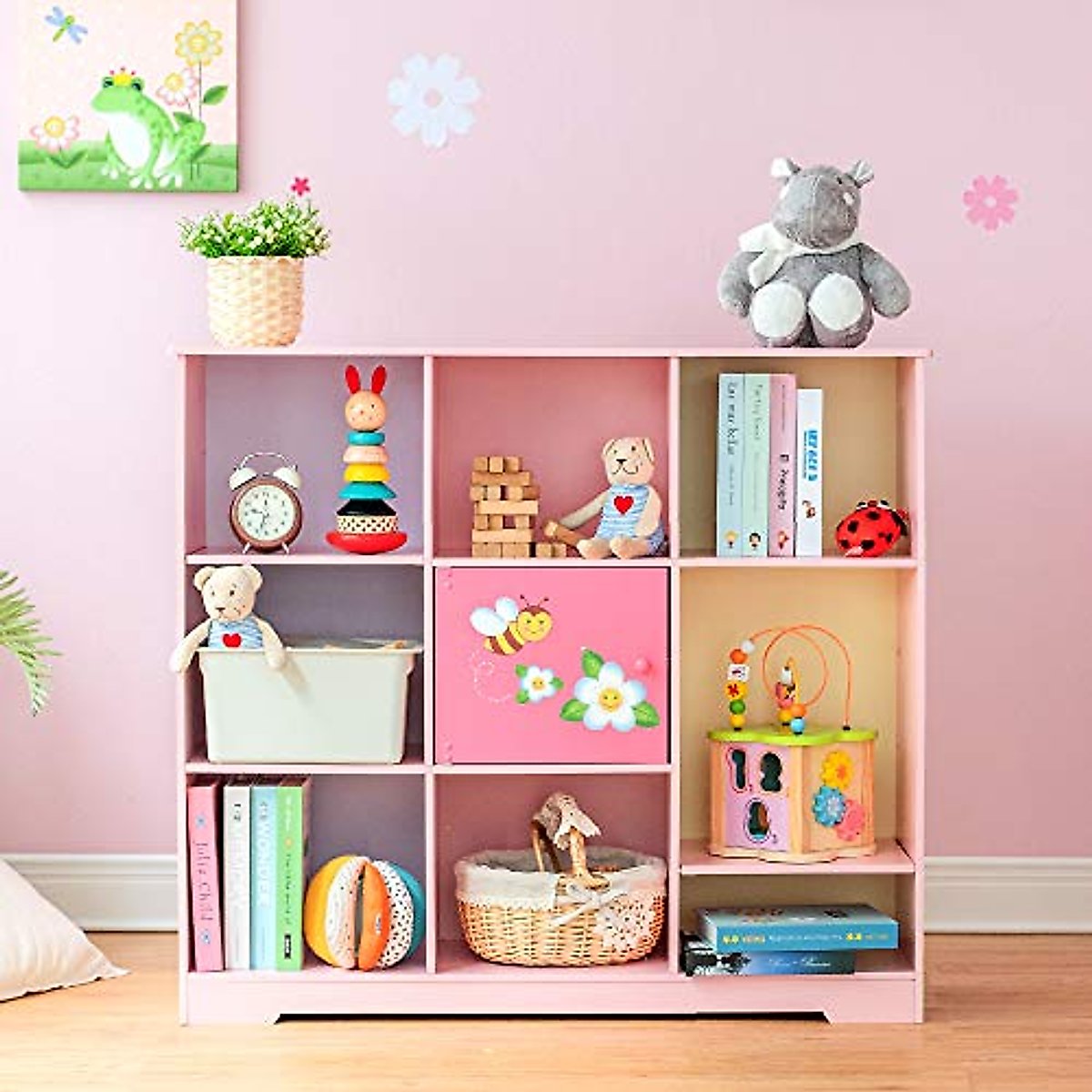 Fantasy Fields - Magic Garden Adjustable Cube Bookshelf, 9 Cube Storage Bookshelf
