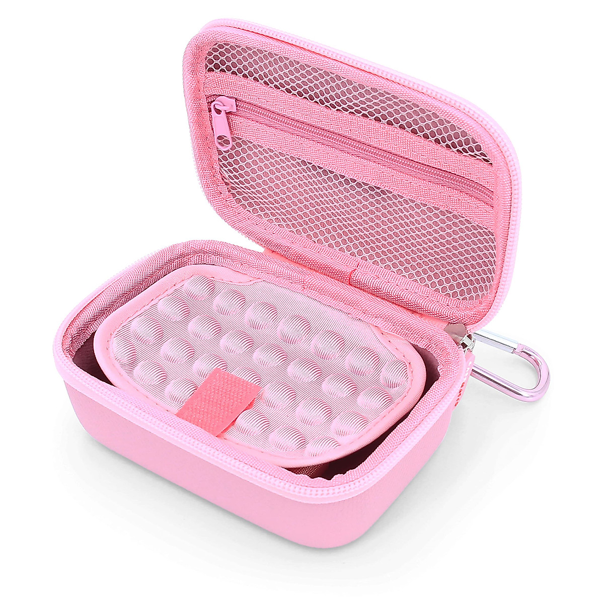 CASEMATIX Retro Handheld Game Console Case Compatible with HigoKids QS4 Portable Retro Video Game Player, Mademax RS-1 Gaming Console, E-MODS Arcade Pocket Player and More Up to 4.75", Pink Case Only