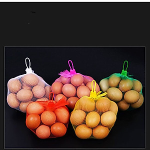 Reusable Produce Bag 15 inch mesh Storage Bags Comes with Loop-Style Closures for Grocery Shopping & Storage of Fruit Vegetable seadfood Garden Produce-Eco Friendly Net Bags 100pack