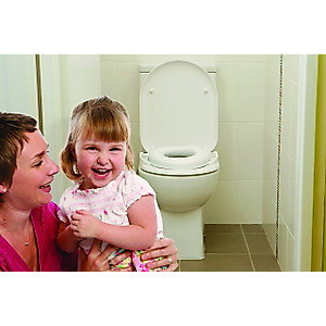 Dreambaby Potty Toilet Seat, Softly Padded with Grip Handles - White - Model L674