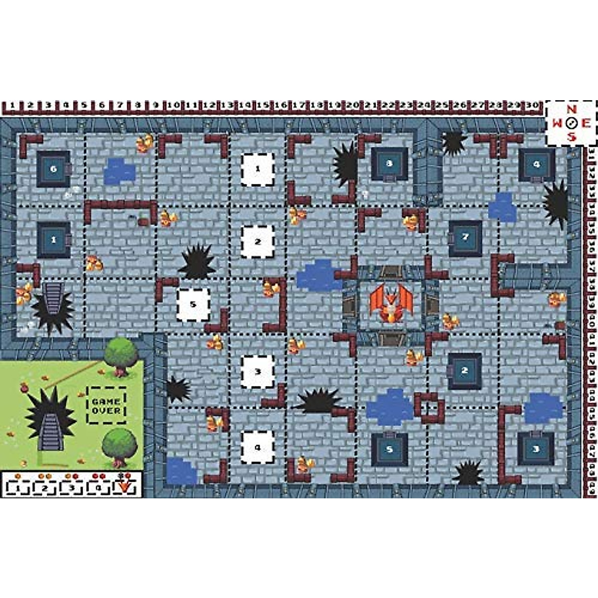 Dungeon Royale - Best Rated Strategy Board Game by Gatwick Games - Popular New Game Funded on Kickstarter - Great for Family Game Night and Birthday Party Events - 2 to 5 Players [Grey]