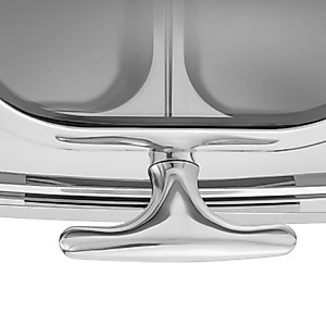 9.54QT Chafing Dish Buffet Set, Stainless Steel Buffet Servers and Warmers Set w/Water Pan, Food Pan, Fuel Holder and Lid, for Parties,Wedding/Brunch/Picnics/Banquet (with Visible Windows)