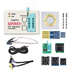 yesyZX WellieSTR 1 Set (EZP2023 with 12 adapters) EZP2023 High-Speed USB SPI Programmer EZP 2023 Support 24 25 93 95 EEPROM 25 Flash BIOS Chip Better Than EZP2019