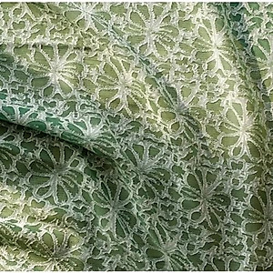 XMTXZYM 5 Meter Chiffon Fabric Tassel Jacquard Cloth Women's Dress Sewing Fabric