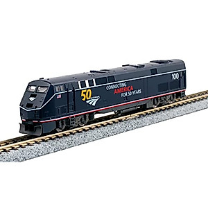 Kato USA Model Train Products N GE P42 Amtrak Midnight Blue #100 w/ 50th Anniversary Logo (176-6035)