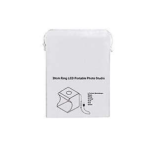 Photo Studio Light Box,Photo Shooting Tent kit,Portable Folding Home Photography Light Tent kit with White/Warm/Soft Lighting + 6 Color Backgrounds for Jewellery,Accessories,Toys and Small Items