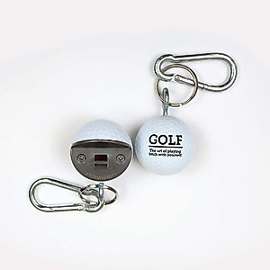 Golfer Gift, Bottle Opener from Real Golf Ball, The BeerWedge, FETCH", Keychain for Bag, Golf Novelty