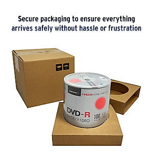 HIDISC TY Series DVD-R 16X 4.7GB White Inkjet Hub Printable DVD-R - 100 Cake Box