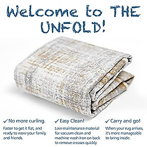 jinchan Area Rug 8x10 Abstract Sketch Distressed Taupe Multi Print Non-Slip Washable Rug Living Room Thin Rug Colorful Overdyed Mat Kitchen Rug Contemporary Carpet Bedroom Play Mat